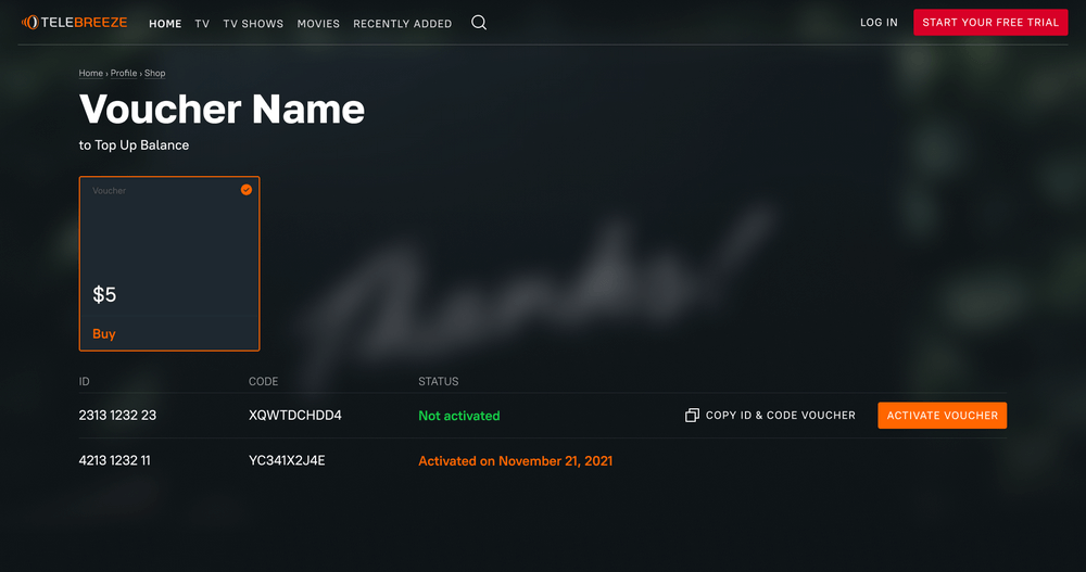WOWcher! Vouchers as the Way to Purchase Content